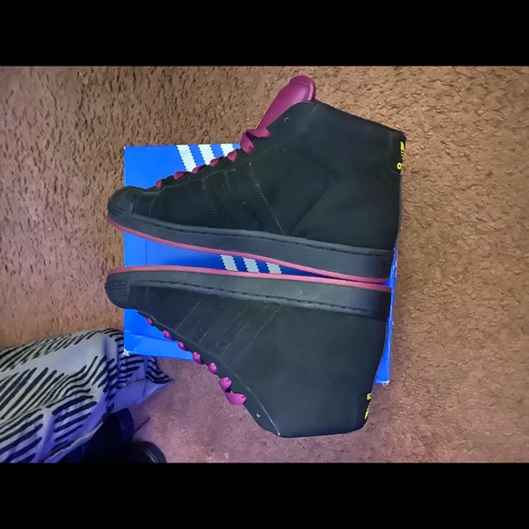 adidas | Shoes | Rare Collectable High Top Shell Toe Crazy Color Way ...
